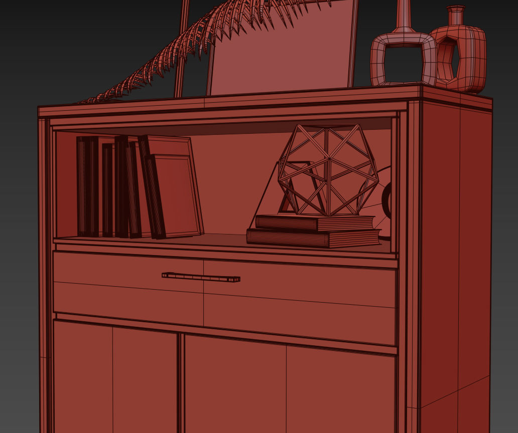 Cabinet bookcase Otta by Xooon 3D model | CGTrader