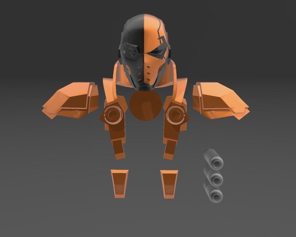 3D File-Deathstroke Black-Ops Armor and Helmet 3D model 3D printable ...