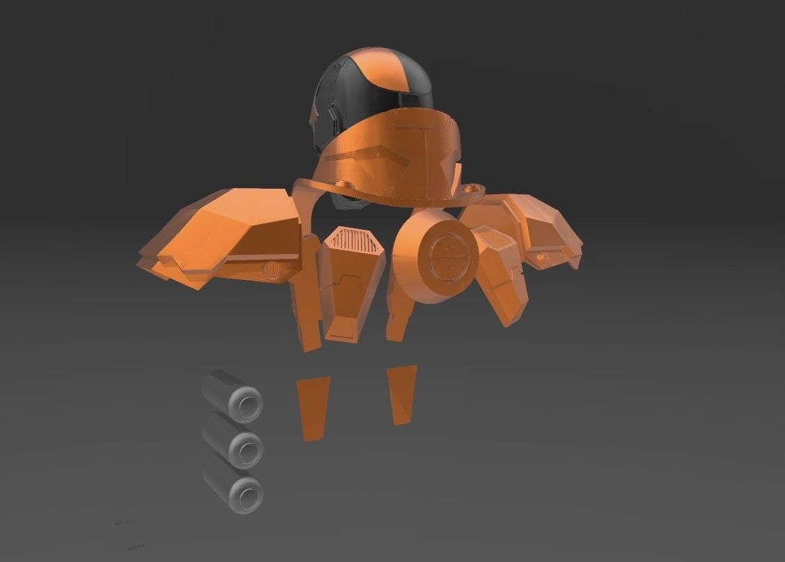 3D File-Deathstroke Black-Ops Armor and Helmet 3D model 3D printable ...