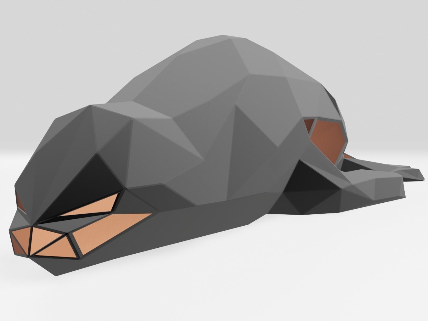 Polygonal Sea Lion Parametric 3D model 3D printable | CGTrader
