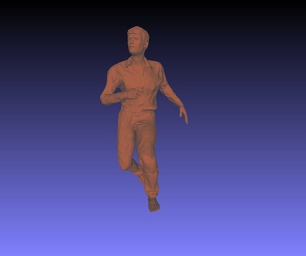 running man dressed free 3D model 3D printable | CGTrader