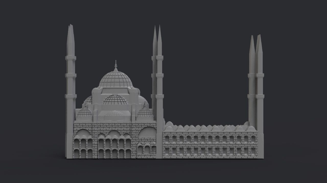 Blue Mosque 3D model 3D printable | CGTrader
