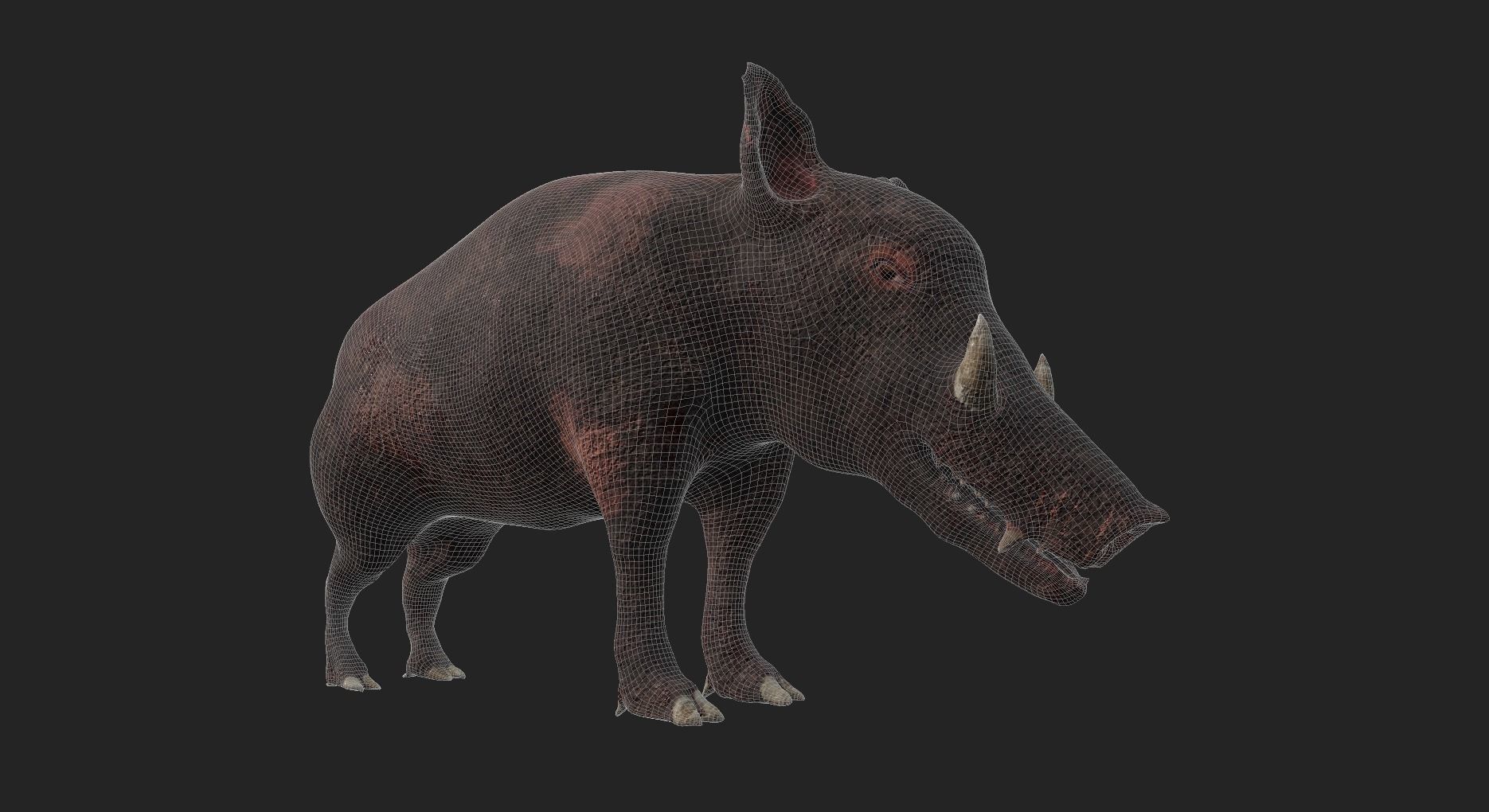 Zombie Boar 3D model | CGTrader