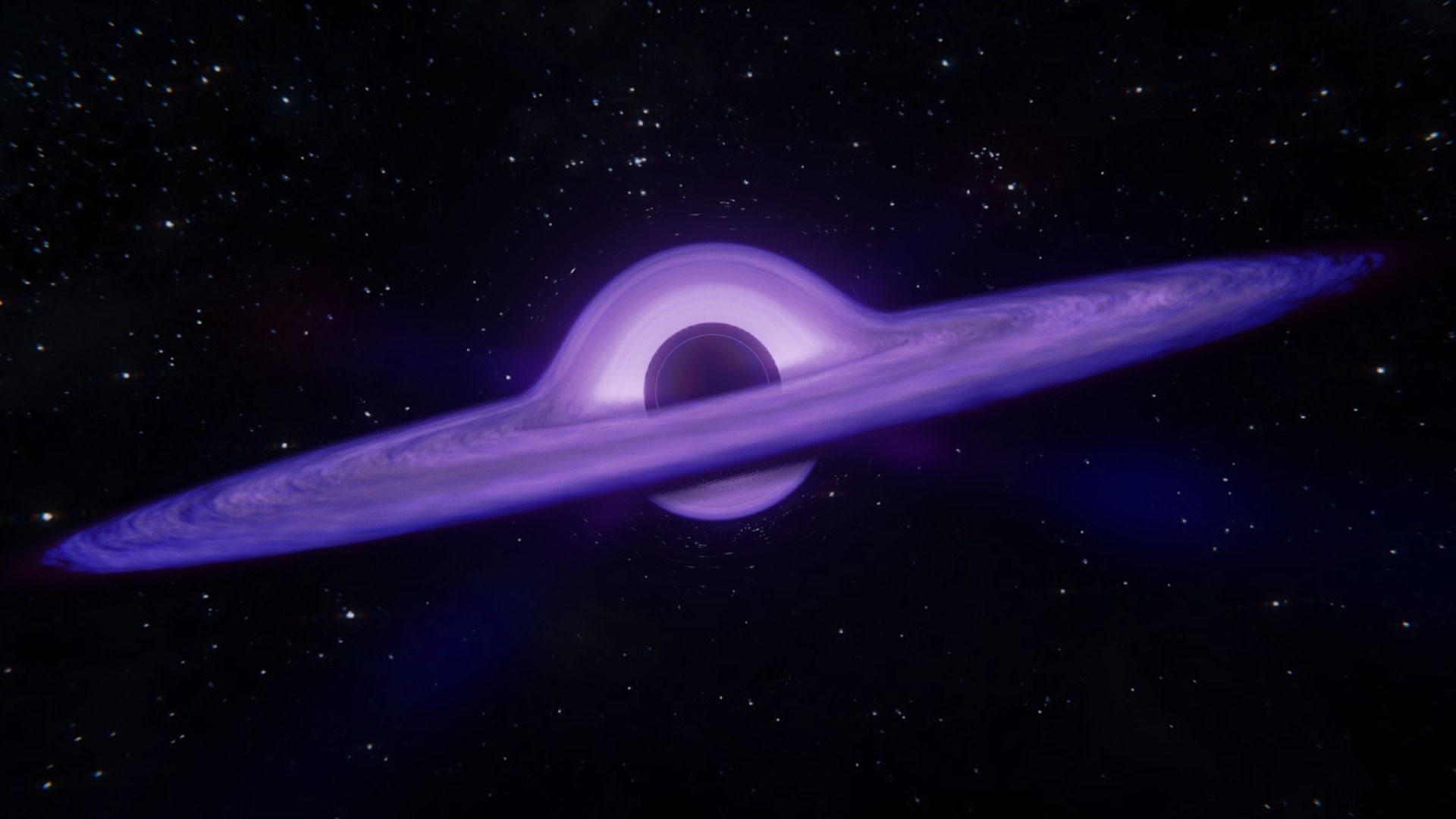 Interstellar Black Hole - With Accretion Disk free VR / AR / low-poly ...