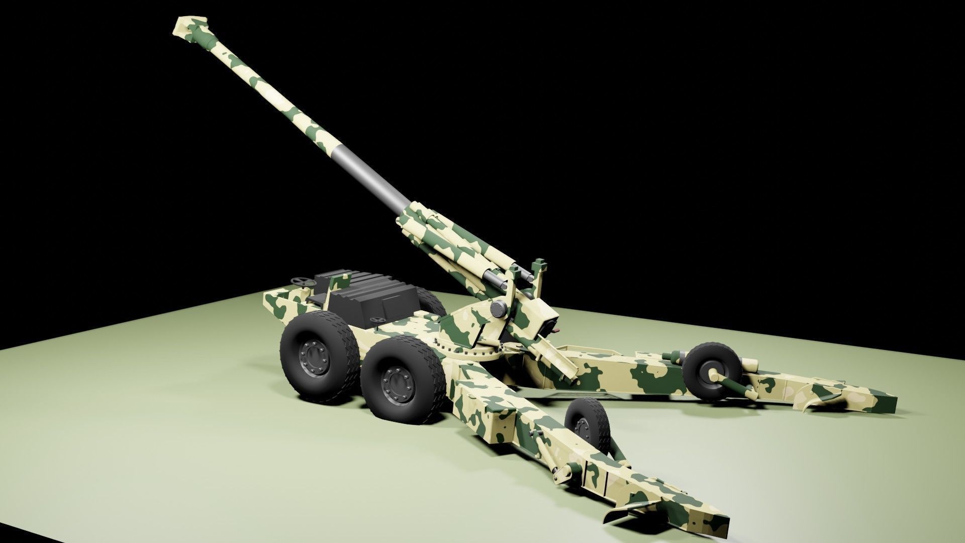 South African G5 Howitzer free 3D model | CGTrader