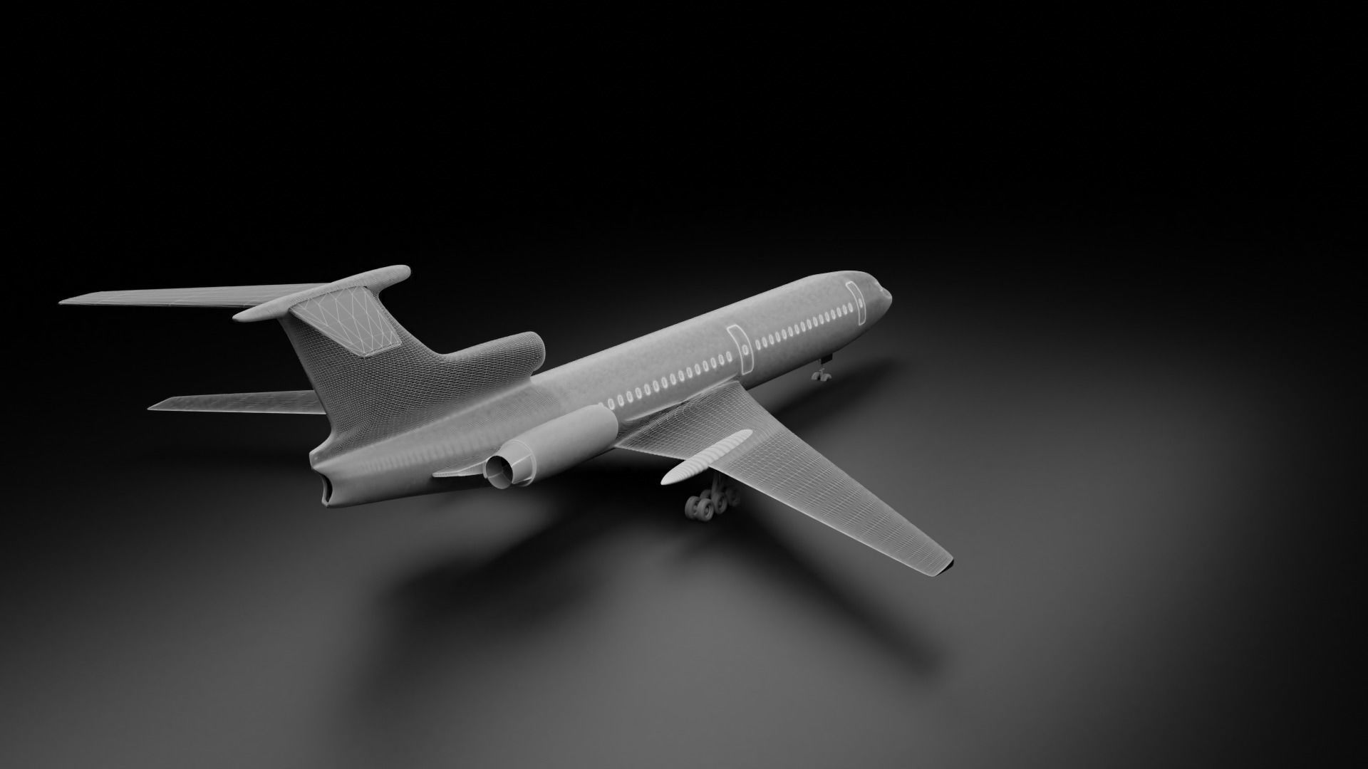 Tupolev Tu-154 3D model | CGTrader