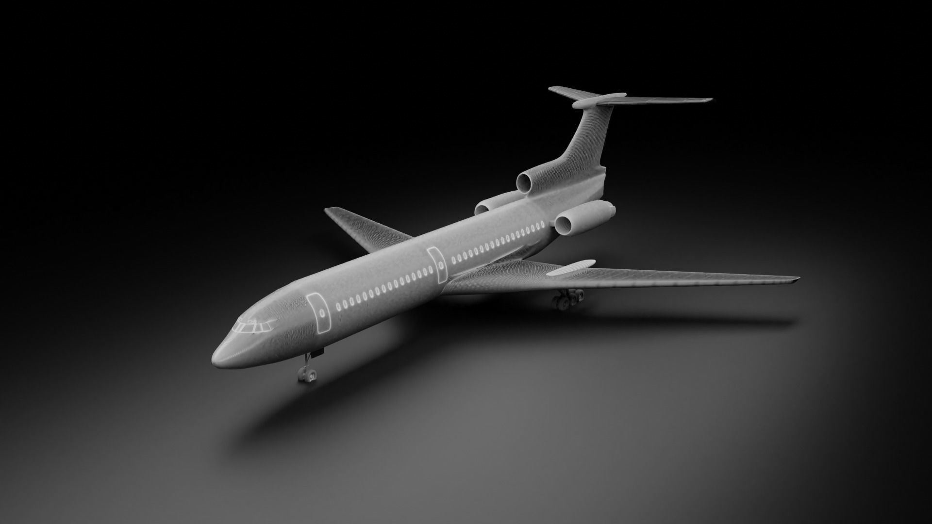 Tupolev Tu-154 3D model | CGTrader