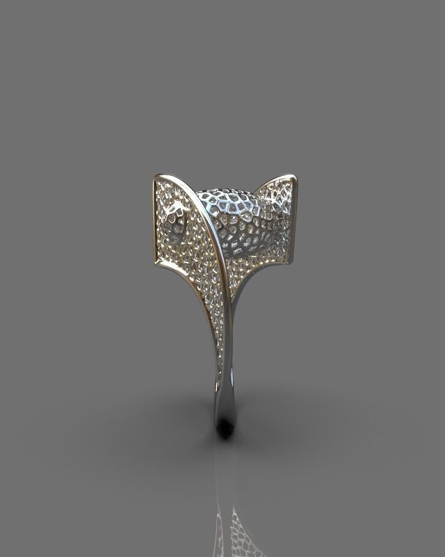 Stylized ring 3D model 3D printable | CGTrader