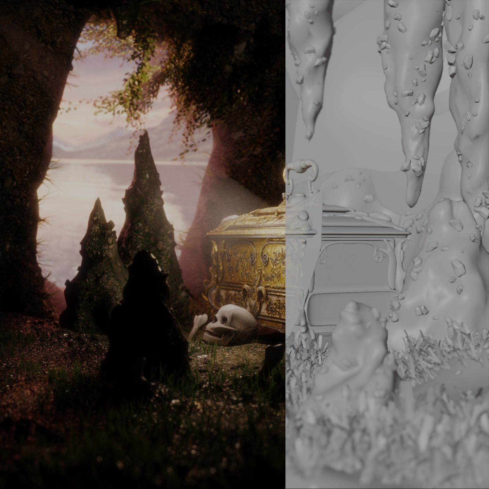 The Forbidden Treasure 3D model | CGTrader