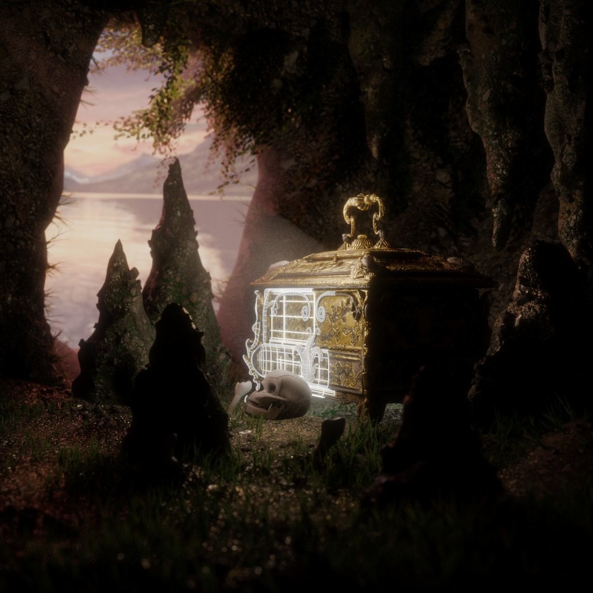 The Forbidden Treasure 3D model | CGTrader