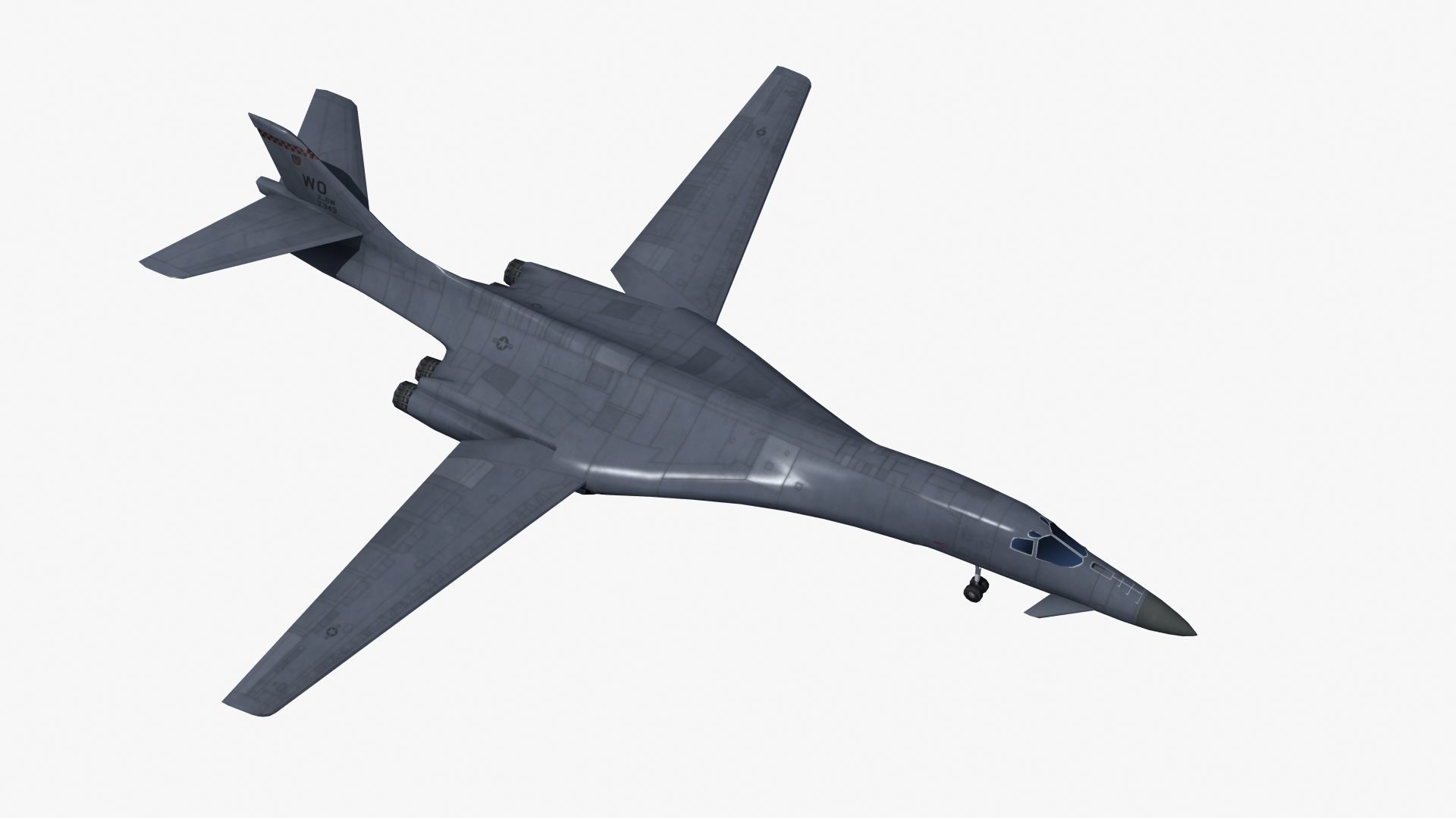 3D model B1B Bomber VR / AR / low-poly | CGTrader