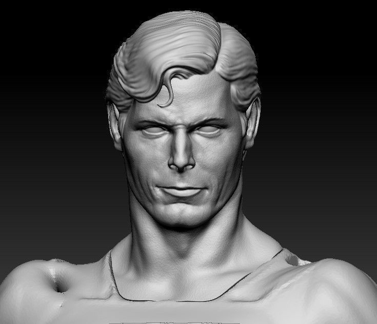 Christopher Reeve Superman 3D model 3D printable | CGTrader