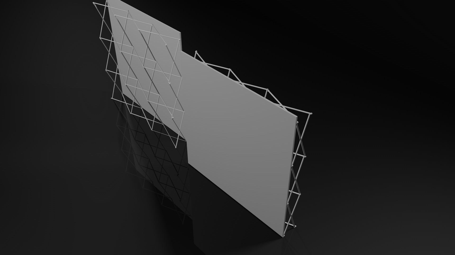 3D Folding Banner 3D model | CGTrader