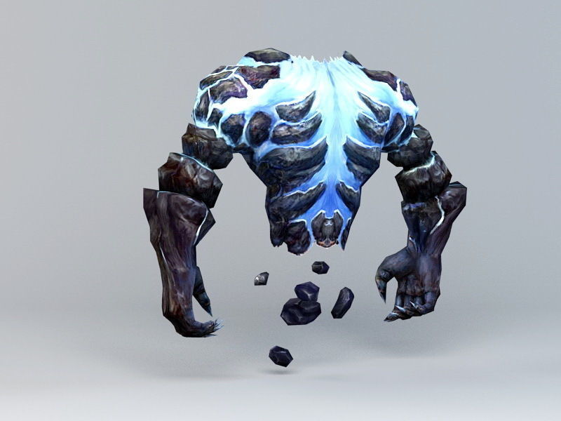 Thunder humanoid creature 3D model | CGTrader