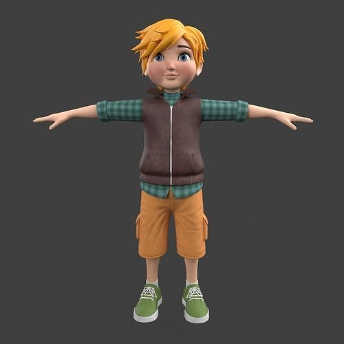 Cartoon Character 3D model | CGTrader