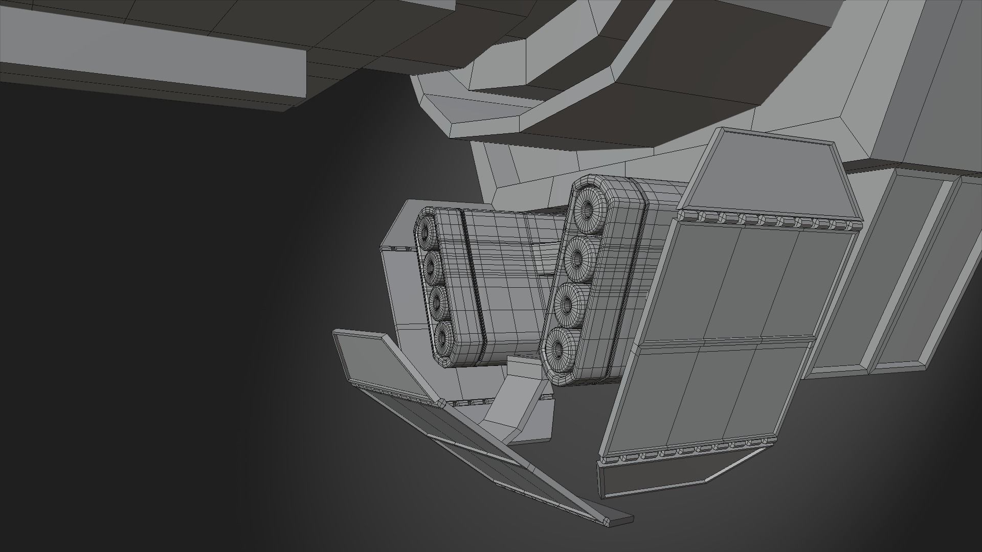 Light-cruiser Space Warship 3D model | CGTrader