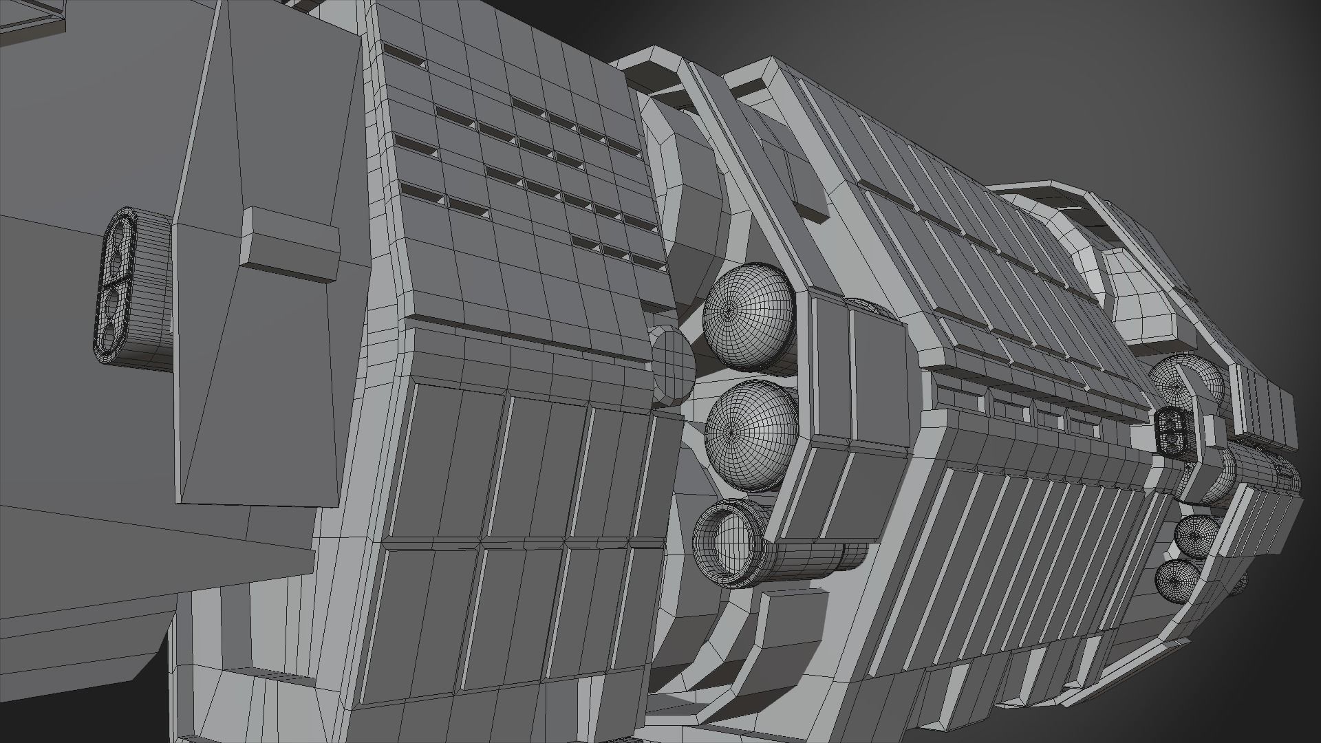 Light-cruiser Space Warship 3D model | CGTrader