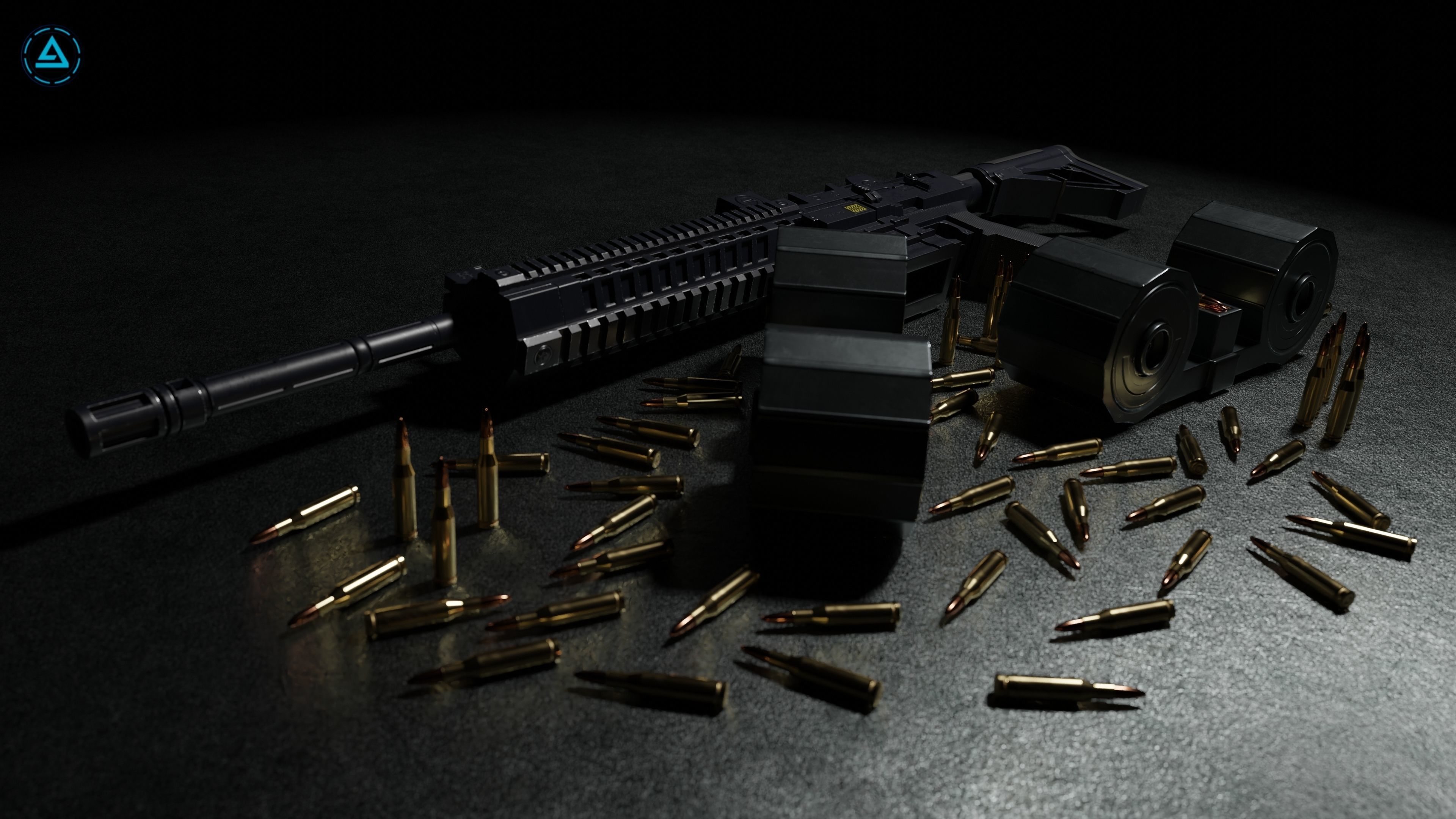 3D model M56 LMG VR / AR / low-poly | CGTrader