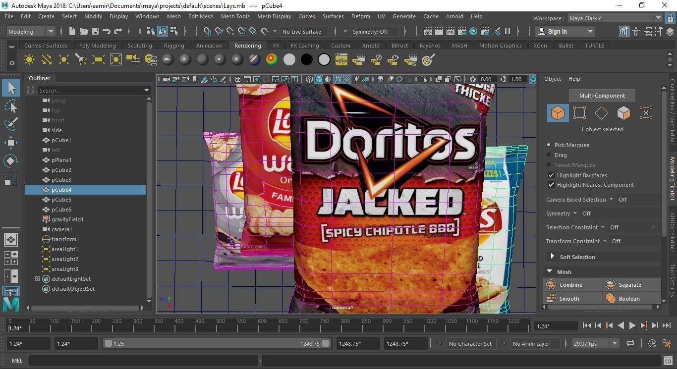 3D model Lays packet VR / AR / low-poly | CGTrader