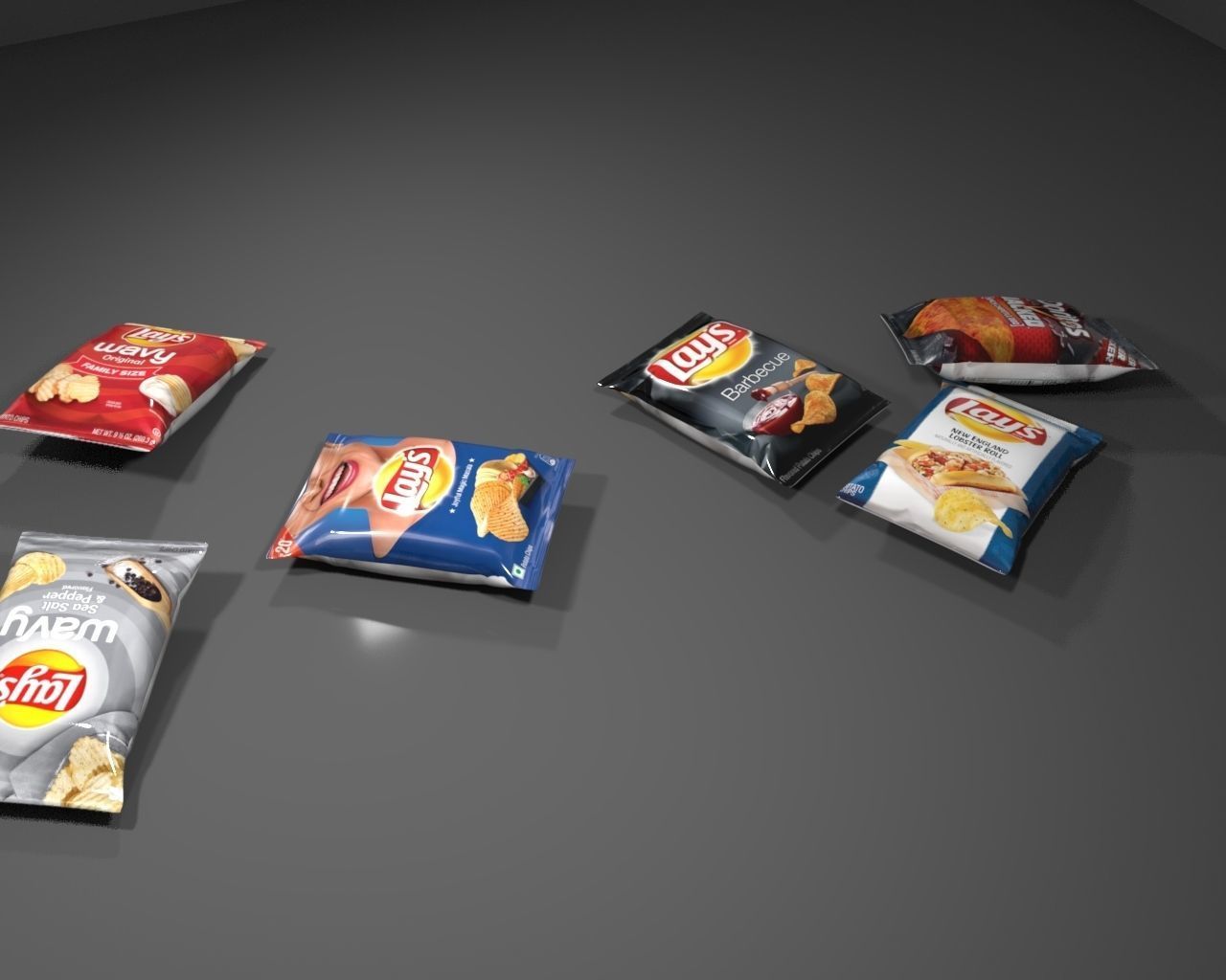3D model Lays packet VR / AR / low-poly | CGTrader