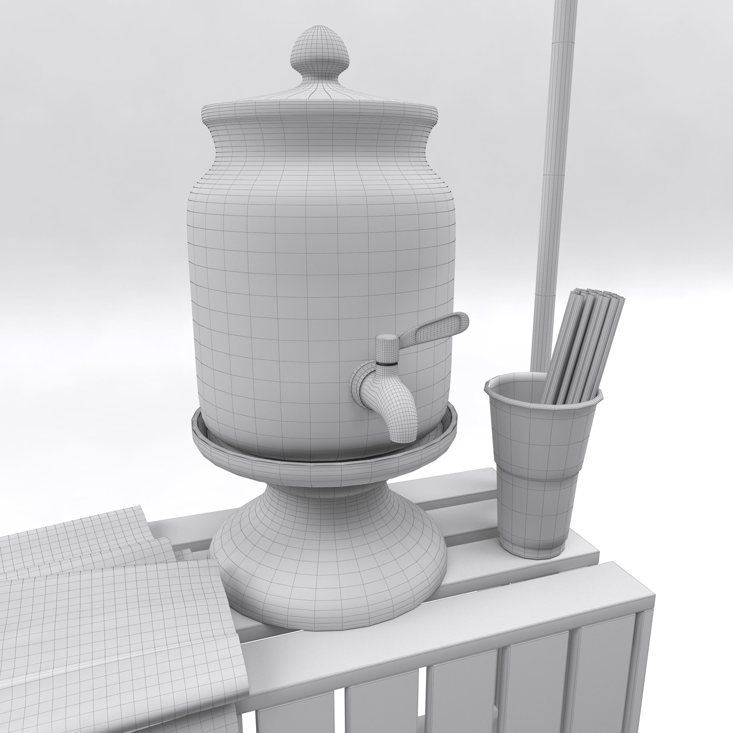 Lemonade stand 3D model | CGTrader