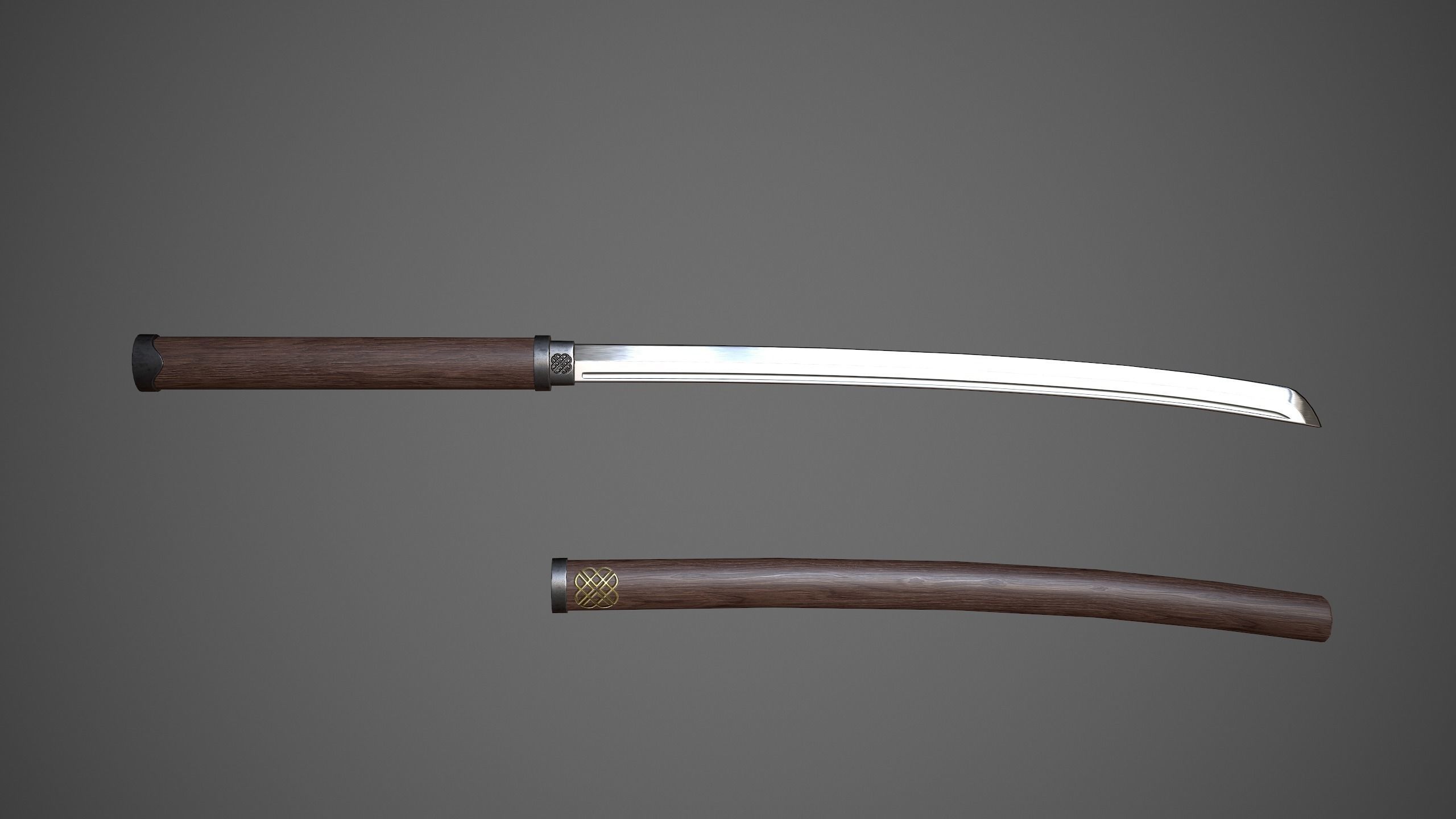 Ninja sword free VR / AR / low-poly 3D model | CGTrader