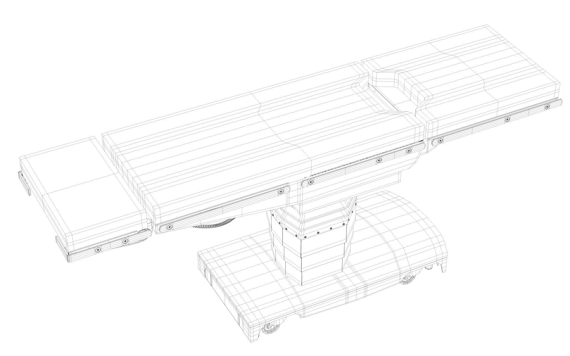 3D model Surgical Bed VR / AR / low-poly | CGTrader