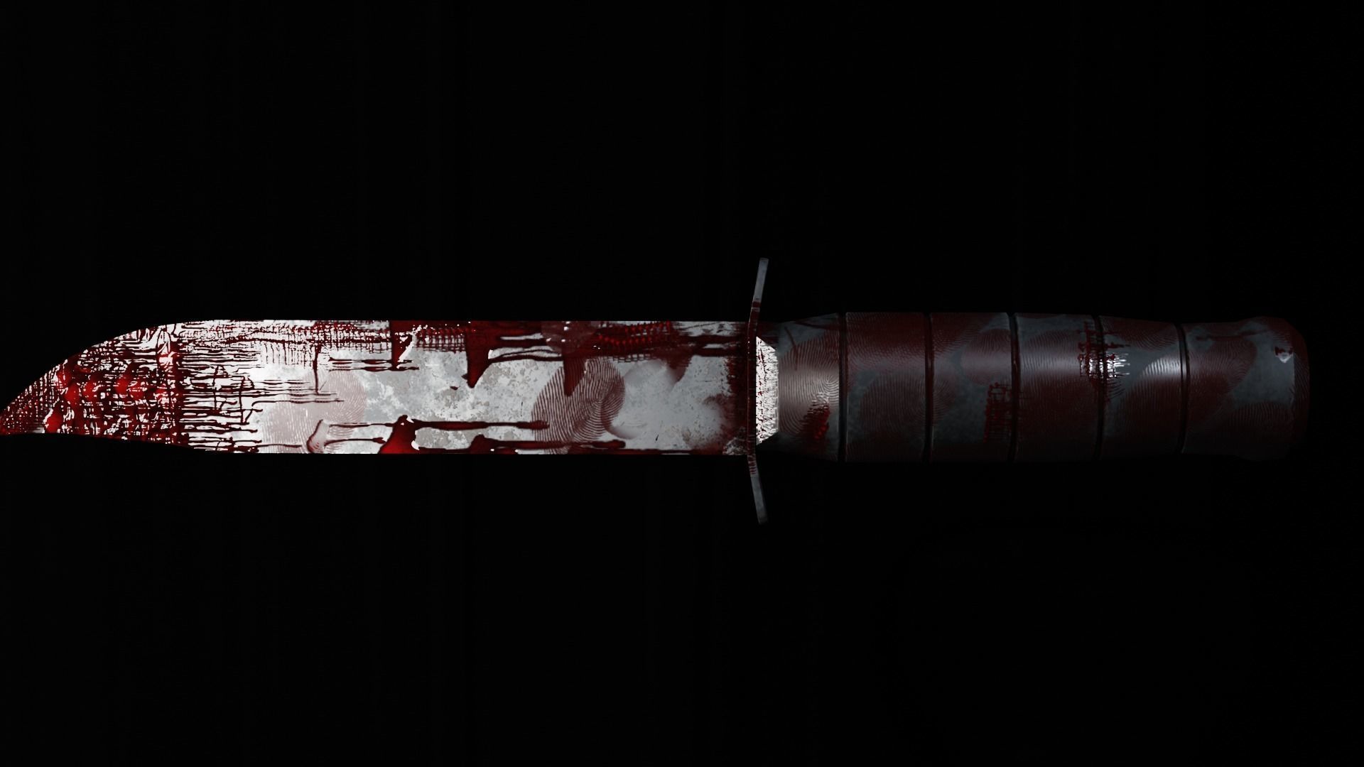 3D model Bloody Zombie Knife VR / AR / low-poly | CGTrader