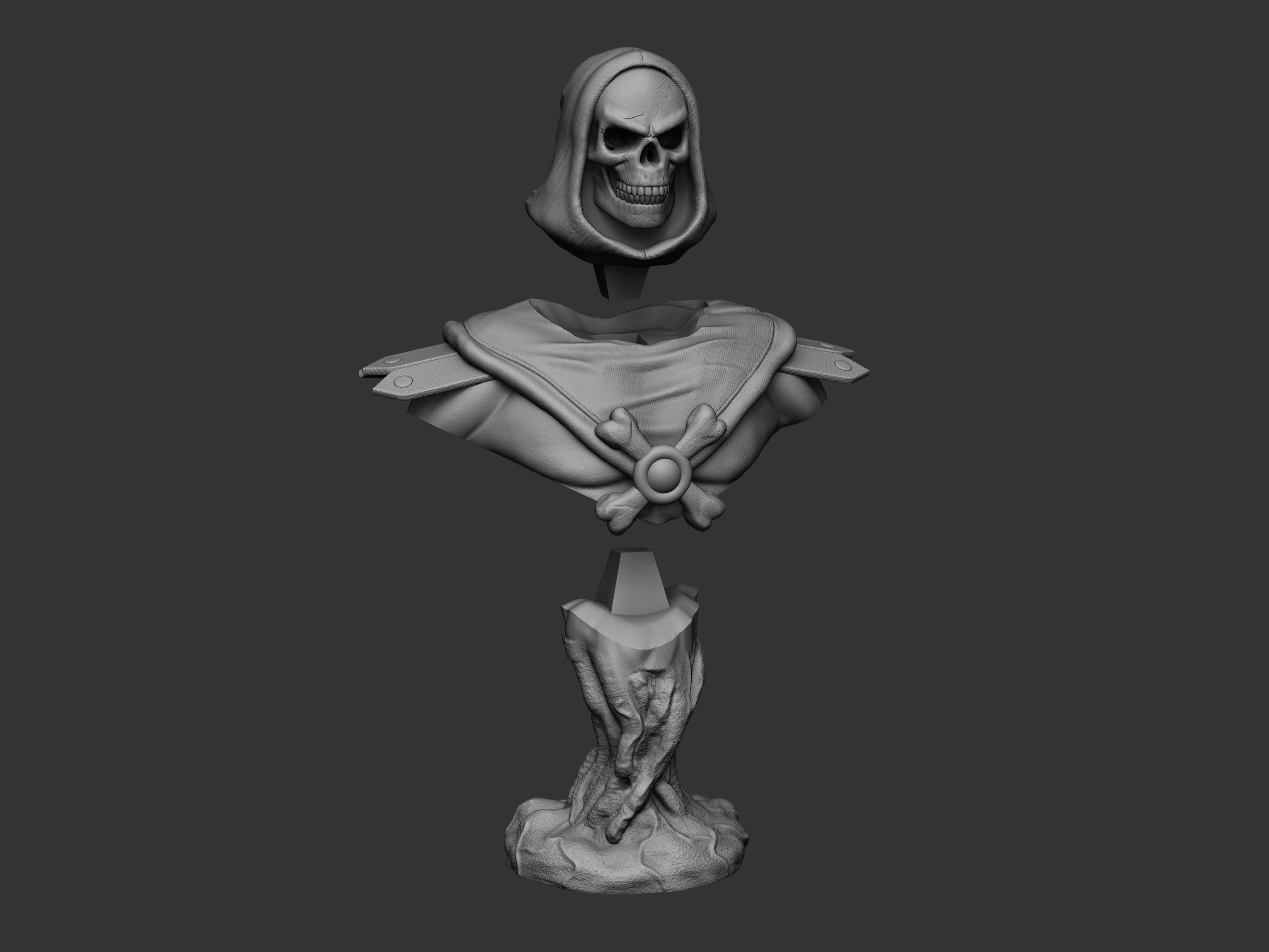 Skeletor Bust 3D model 3D printable | CGTrader