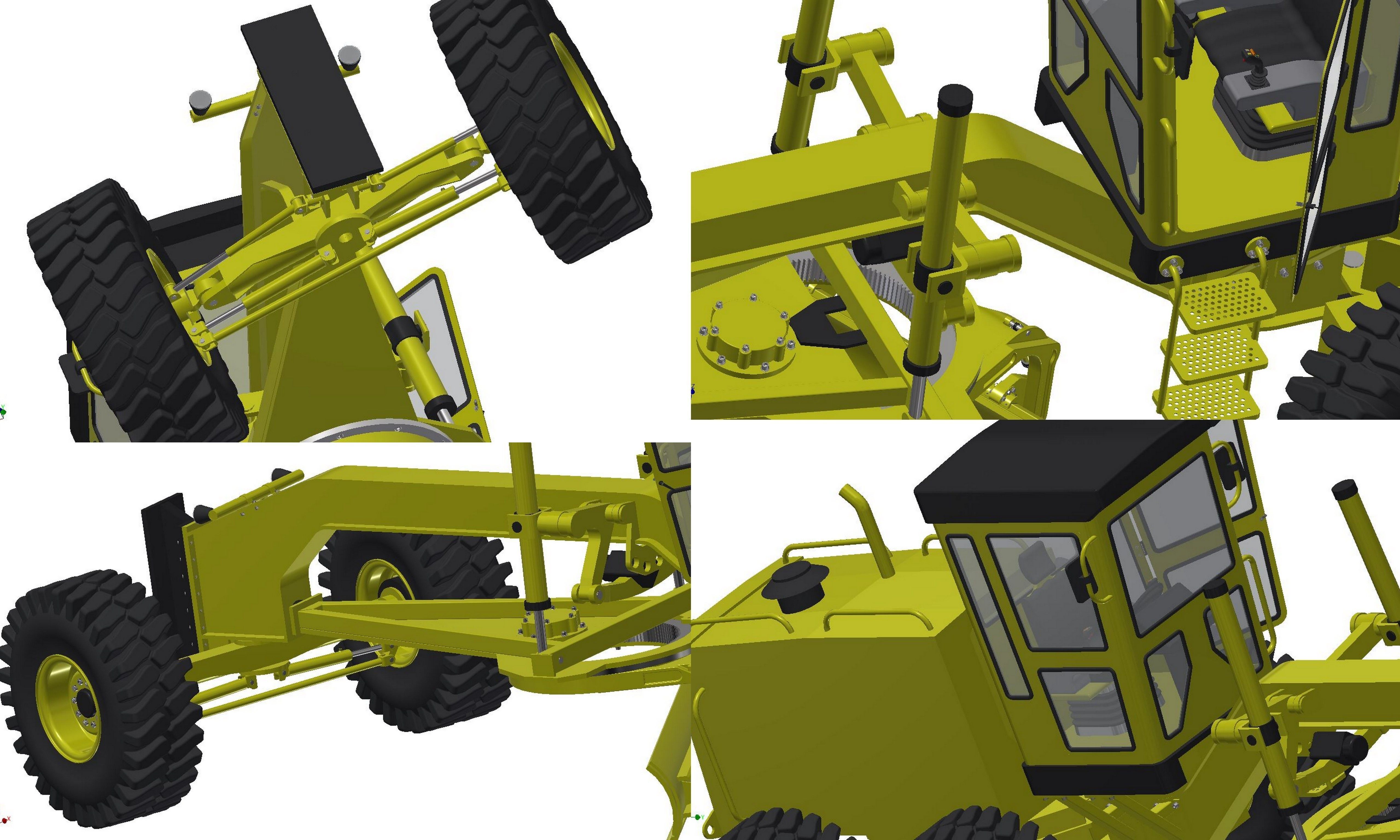 Heavy Equipment - road-grader 3D model | CGTrader