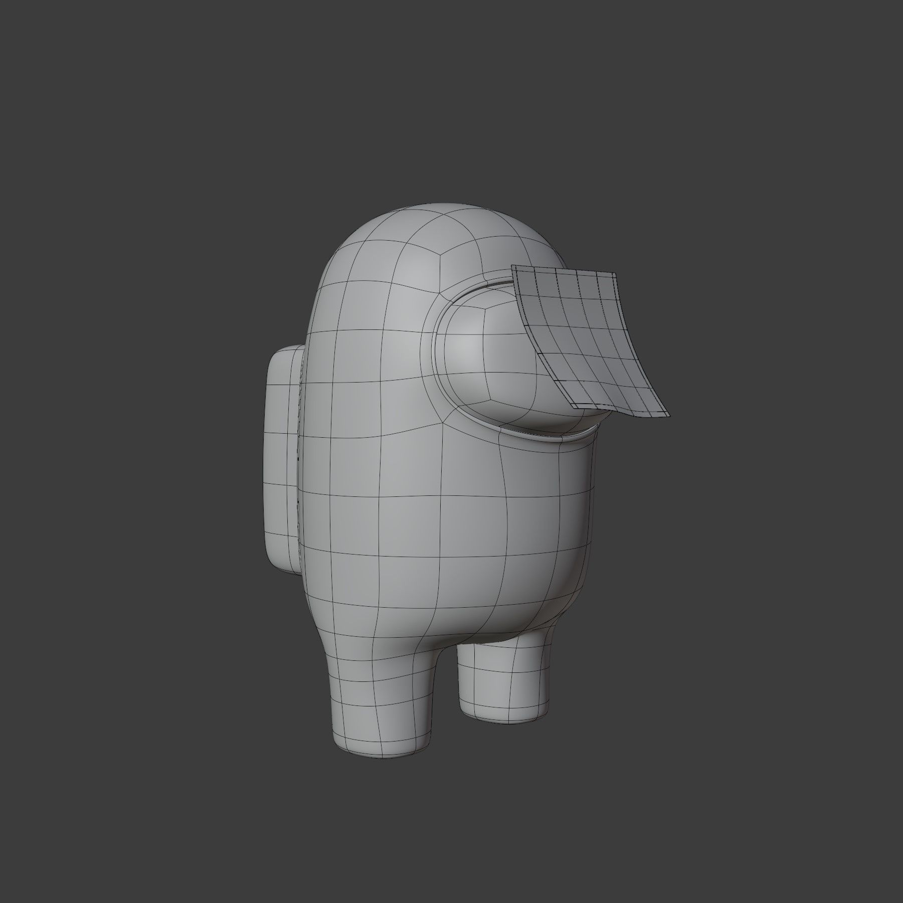 Among Us Dum Sticky Note Character 3D model | CGTrader