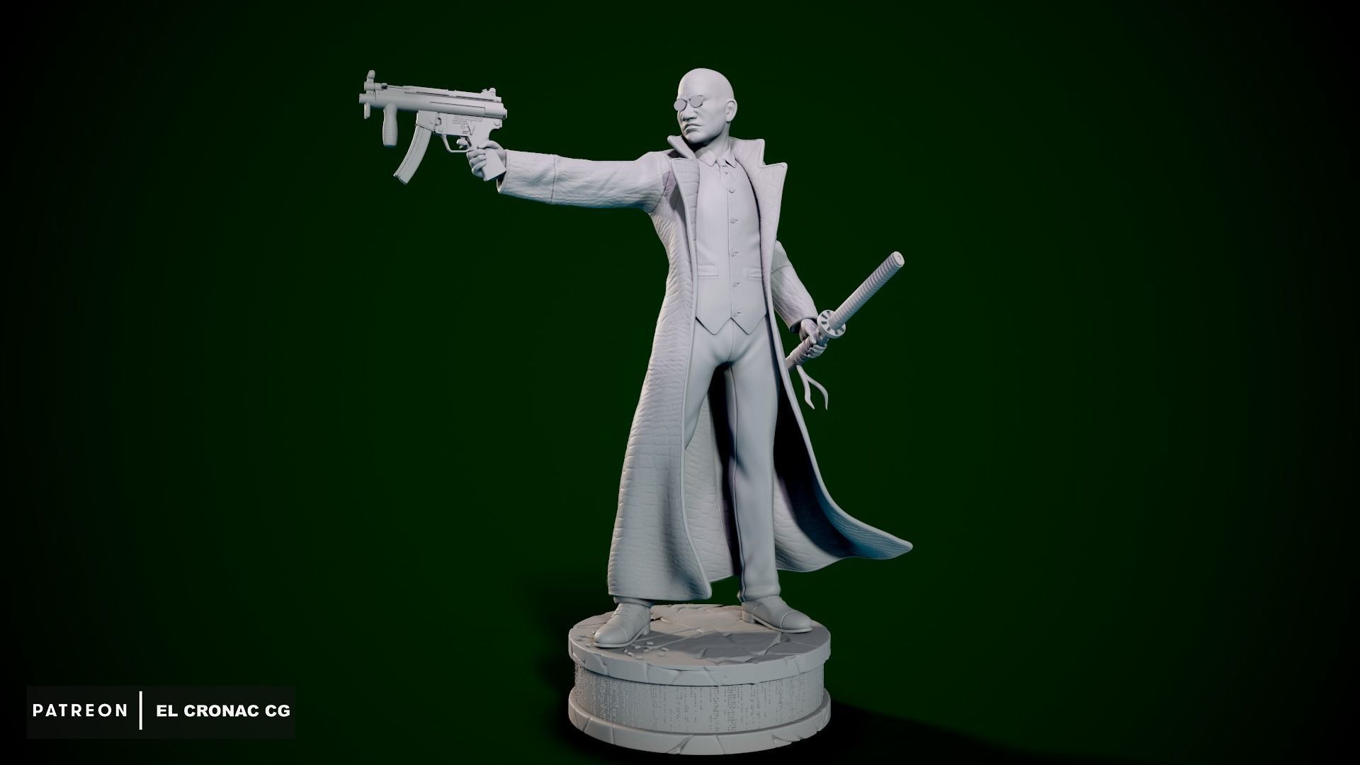 Morpheus - The Matrix 3D model 3D printable | CGTrader