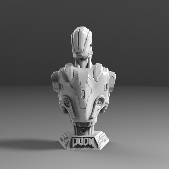 Samuel Hayden Bust - Doom Eternal- 3D model 3D printable | CGTrader