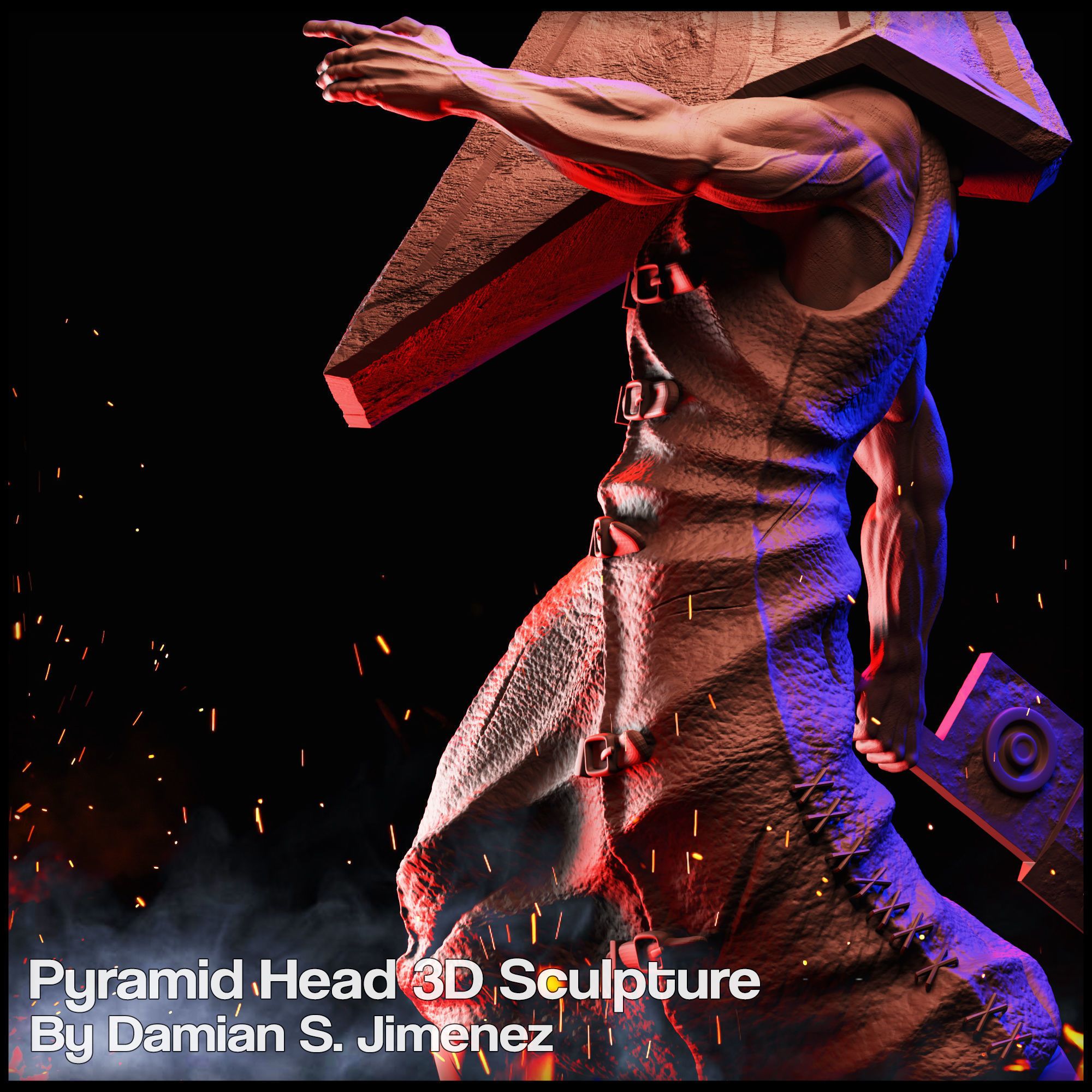 Pyramid Head Silent Hill Character Sculpture 3D model 3D printable ...