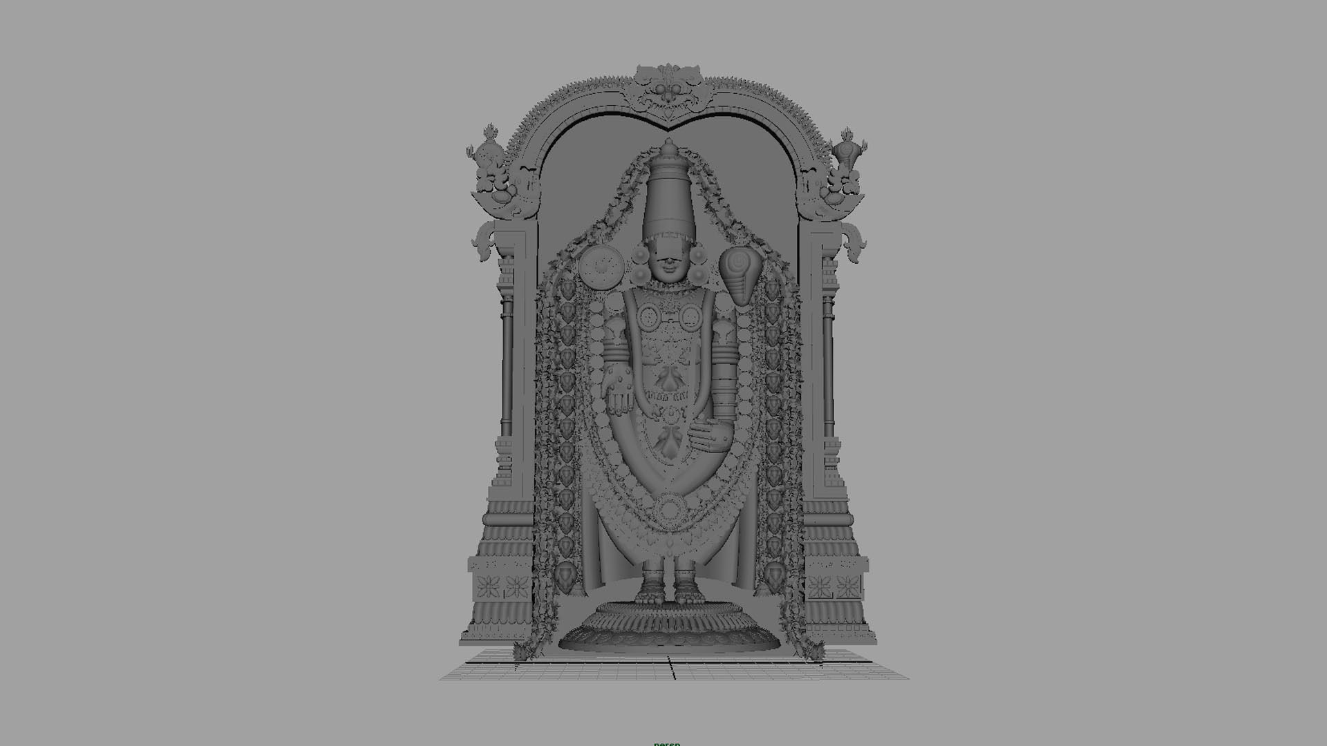 lord thirupathi Venkateswara balaji 3D model | CGTrader