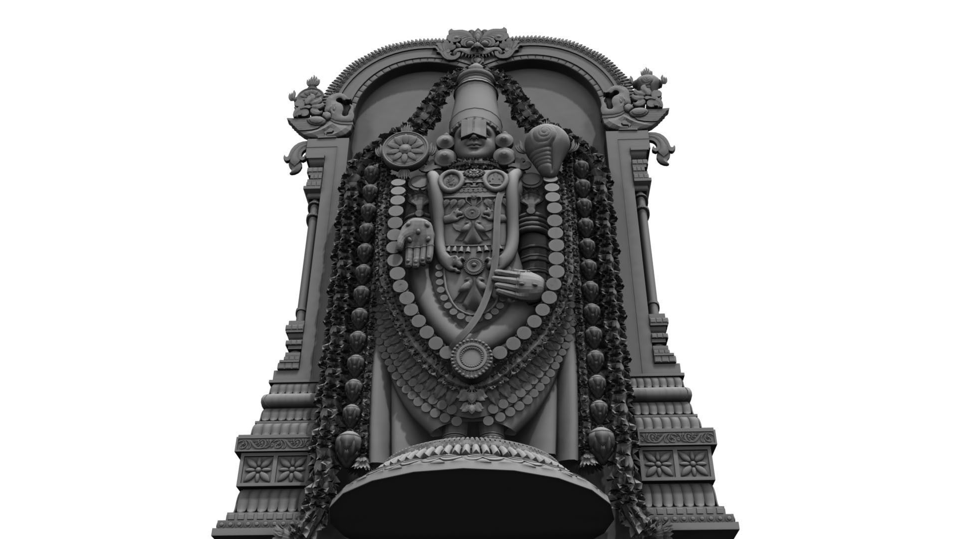 lord thirupathi Venkateswara balaji 3D model | CGTrader