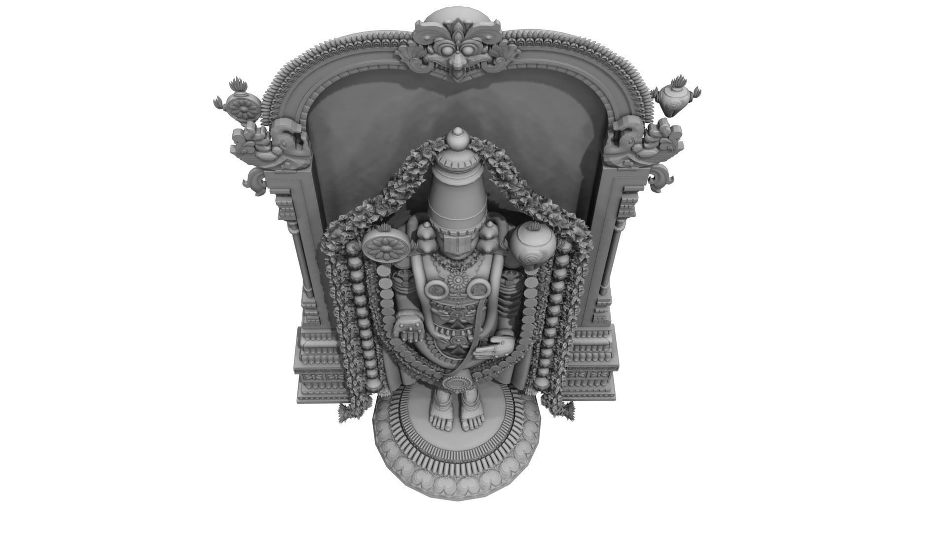 lord thirupathi Venkateswara balaji 3D model | CGTrader