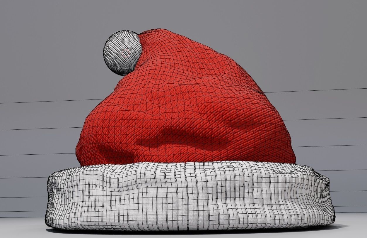 santa claus Christmas Hat 3D model | CGTrader