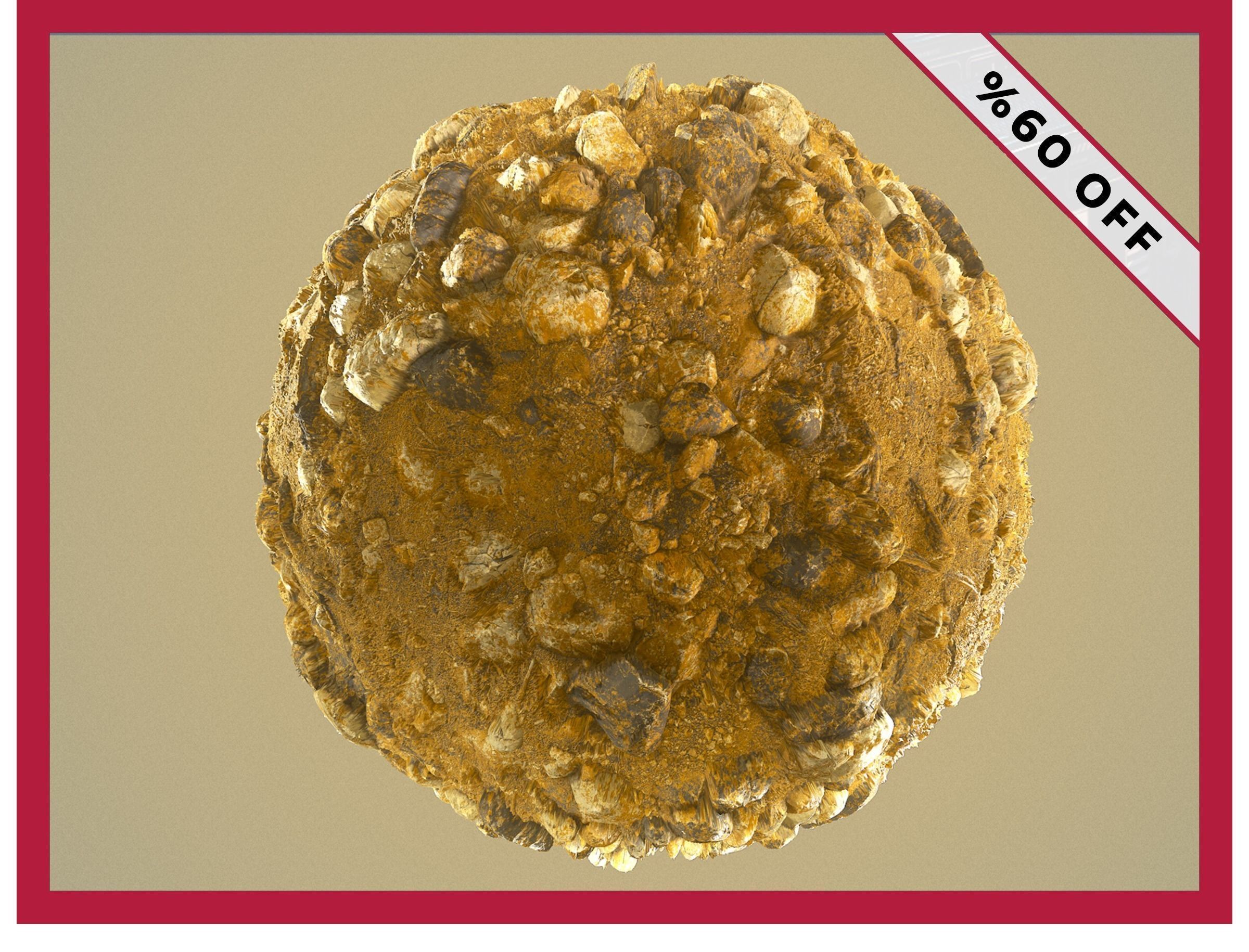 Stylized PBR Rock Ground Terrain Seamless Material Texture Texture ...