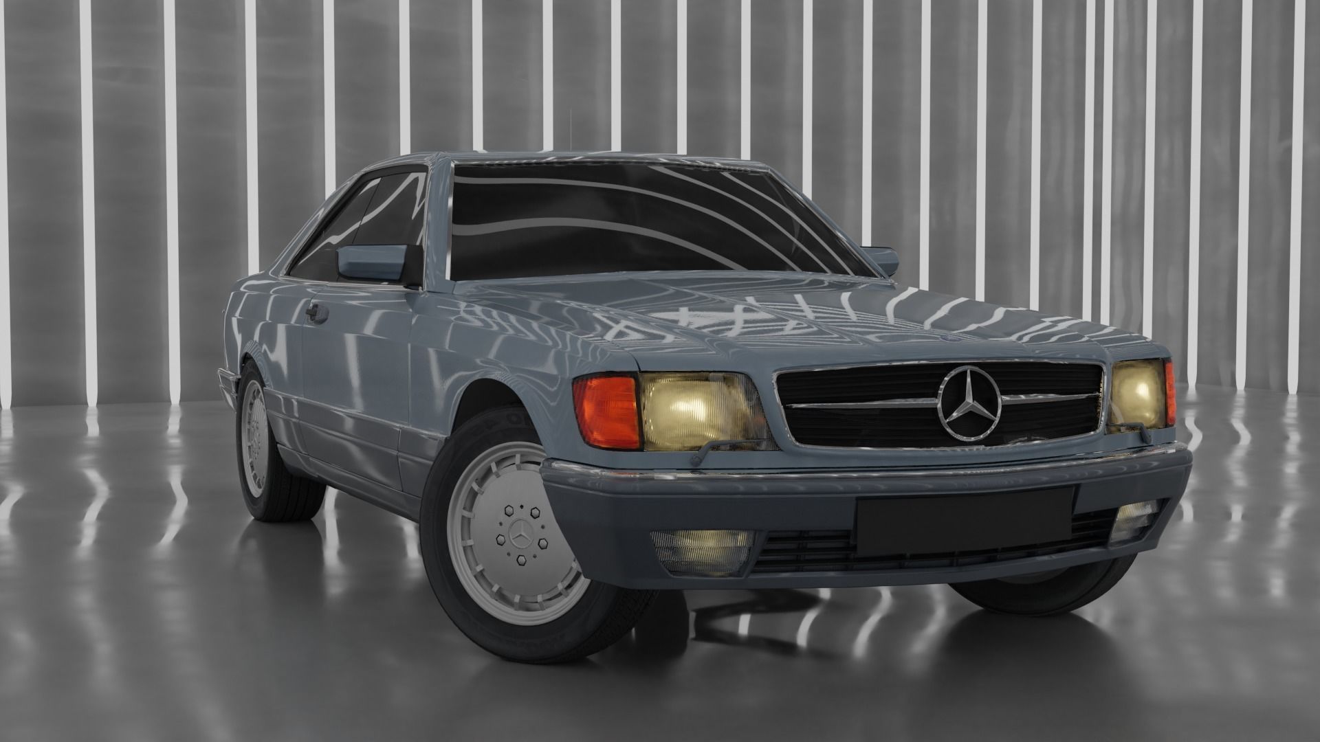 Mercedes Benz 560SEC c126 3D model | CGTrader