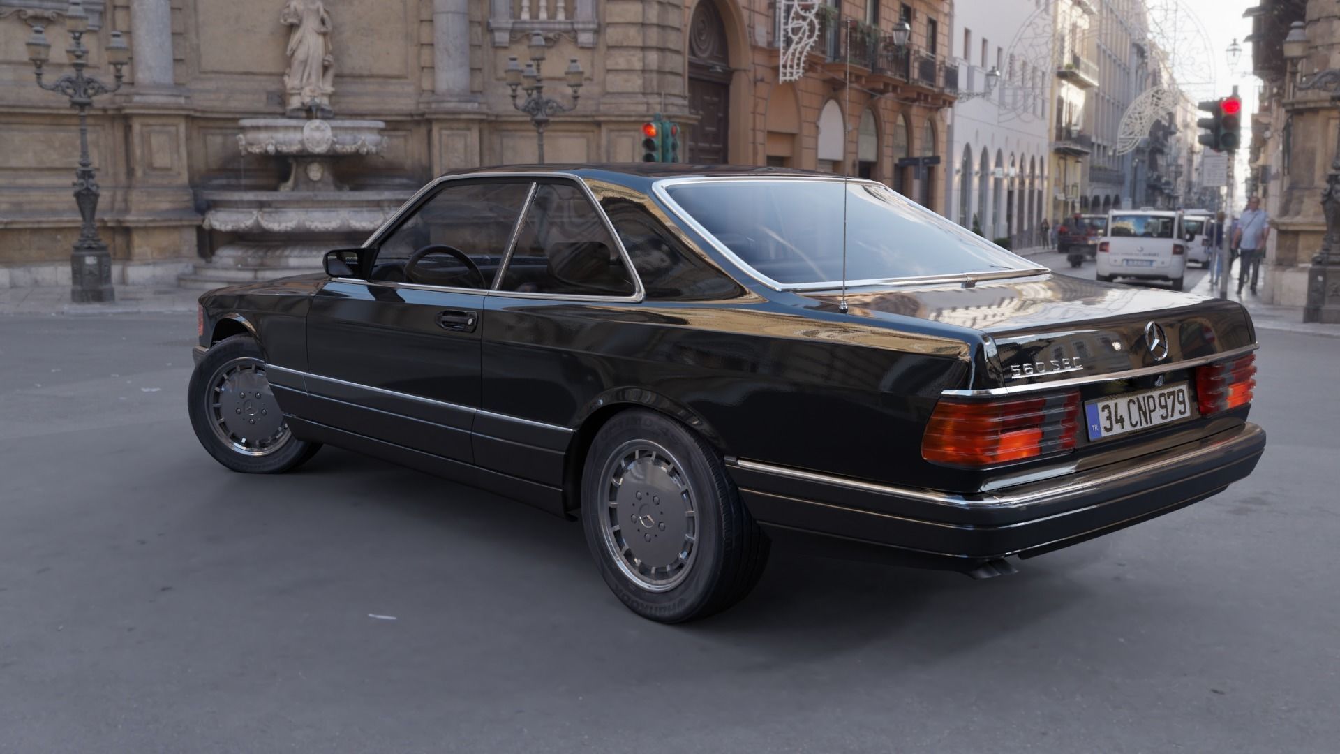 Mercedes Benz 560SEC c126 3D model | CGTrader