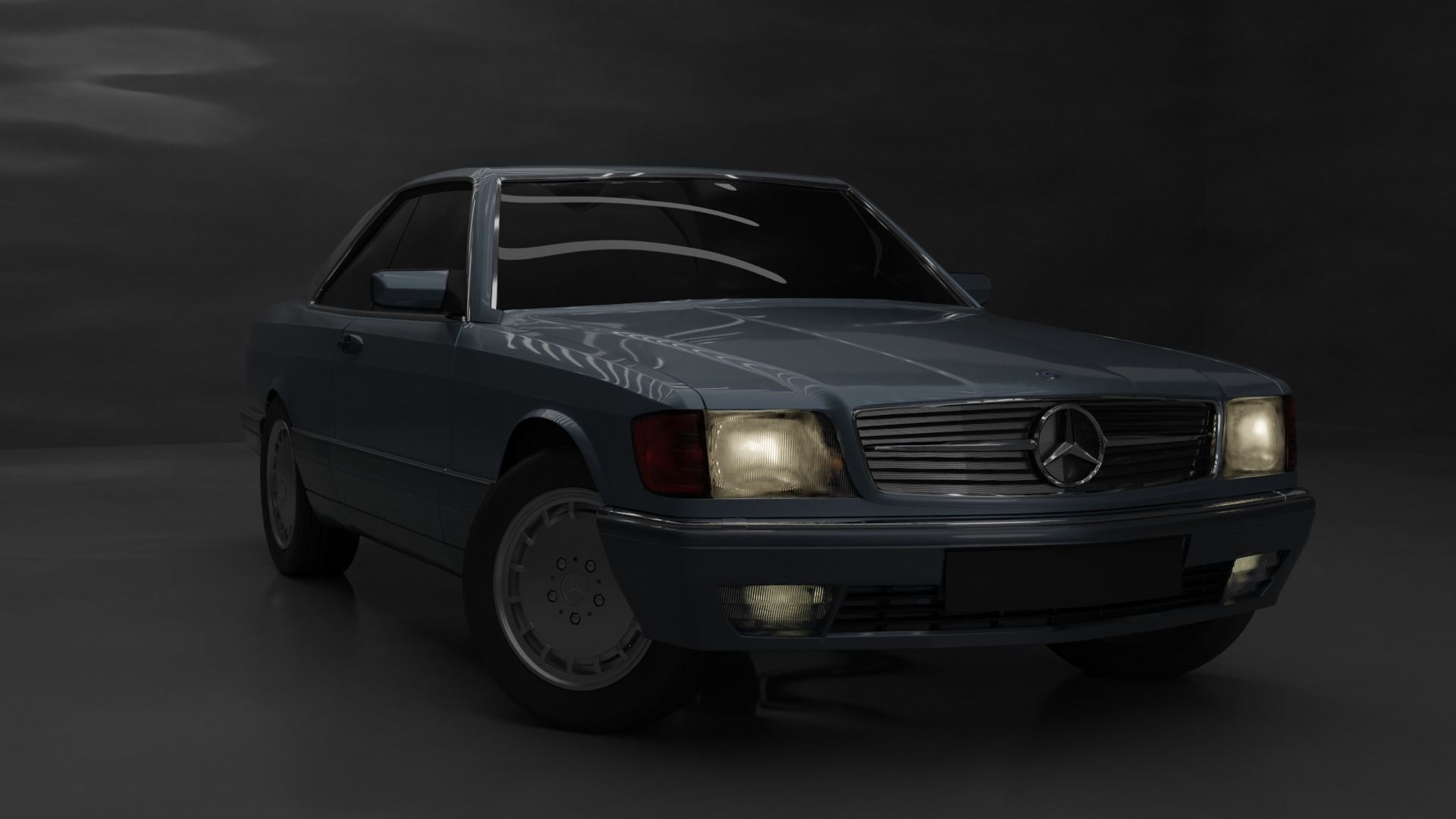 Mercedes Benz 560SEC c126 3D model | CGTrader