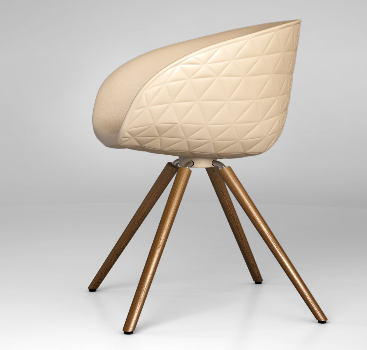 Tonon 905 structure steel wood chair 3D model | CGTrader