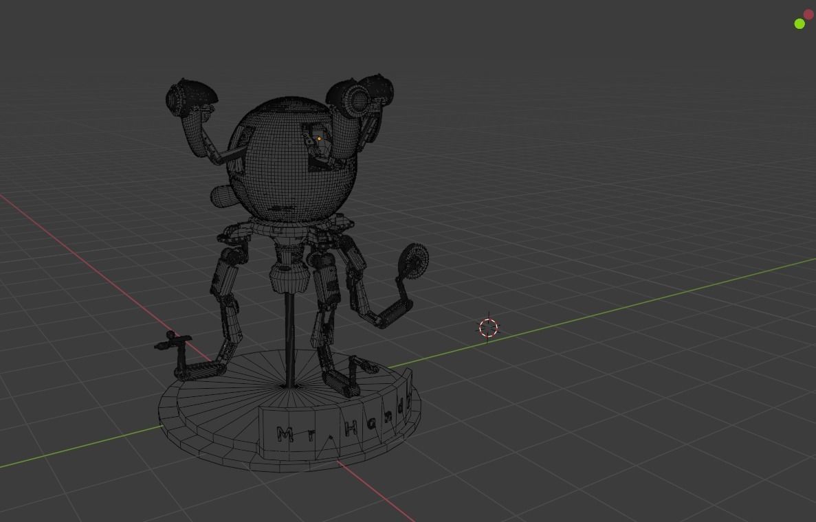 3D model Fallout Robot Mr Handy 3D Print VR / AR / low-poly | CGTrader