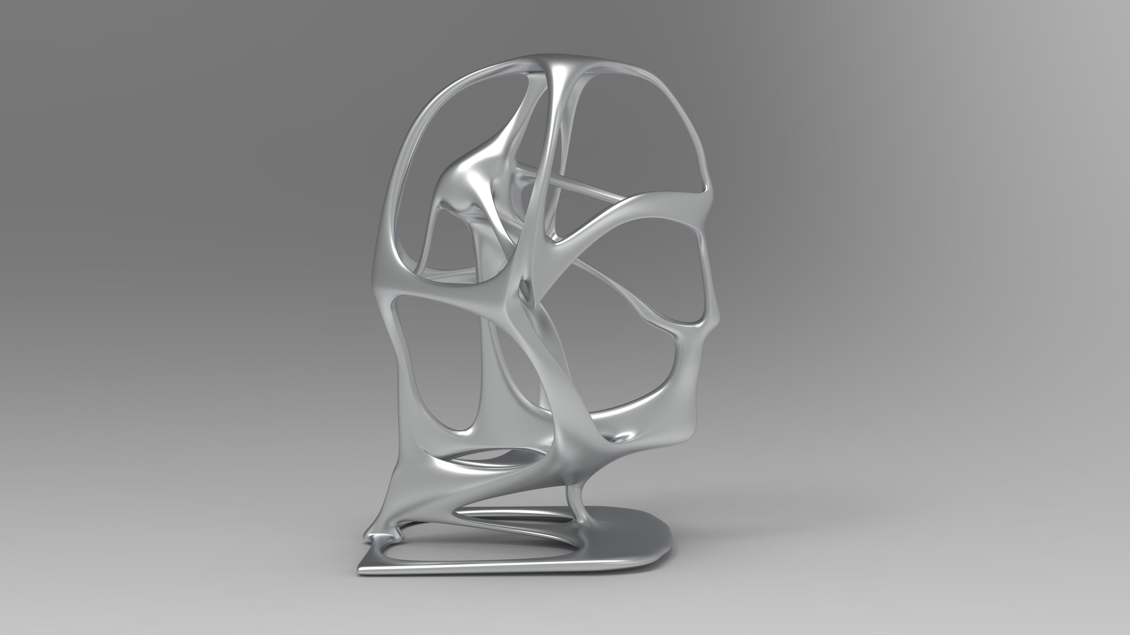 Neuron Head Sculpture 3D model 3D printable | CGTrader