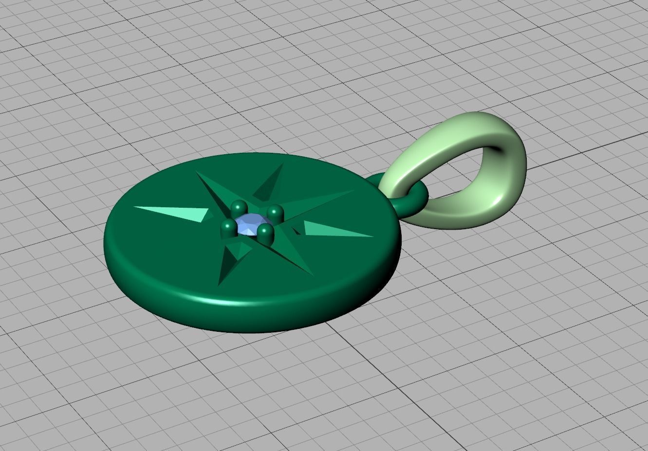 North Star Necklace Pendant printable 3dmodel 3D model 3D printable ...