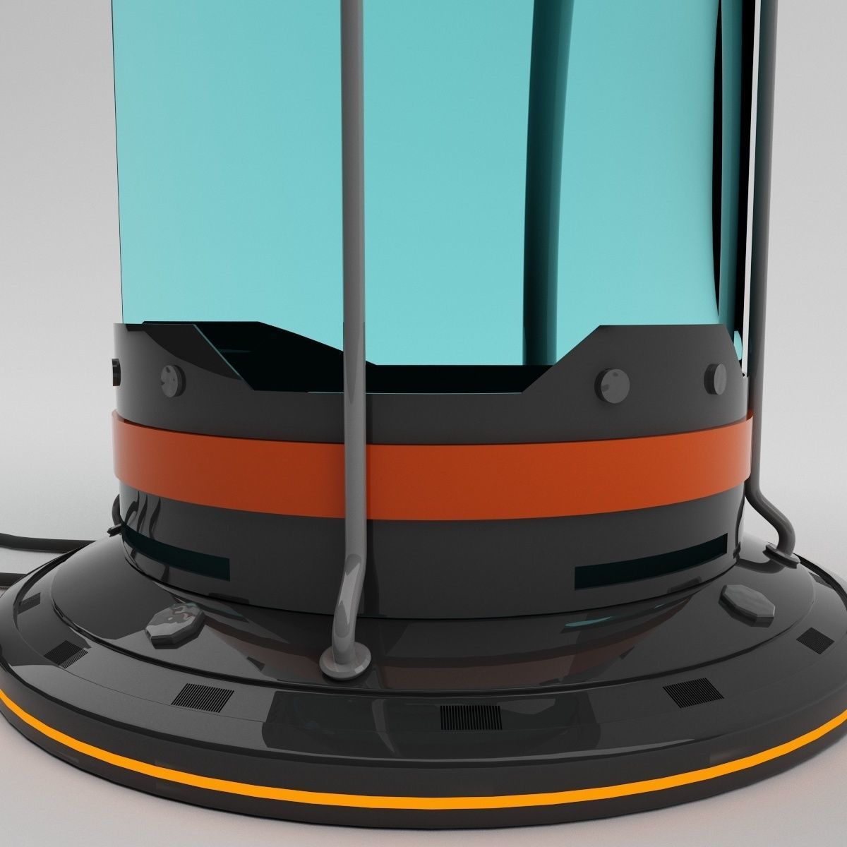 Science fiction experiment capsule free VR / AR / low-poly 3D model ...