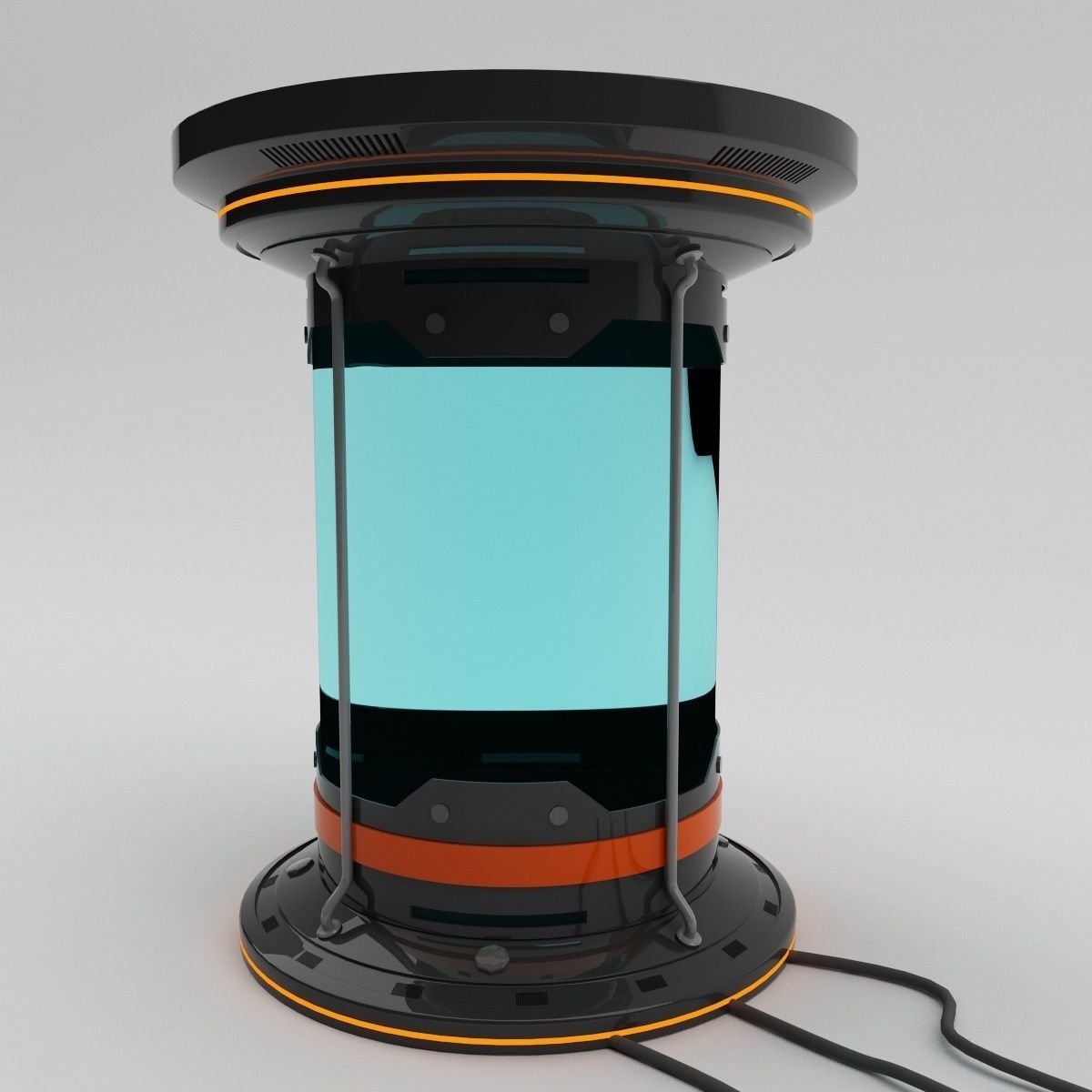 Science fiction experiment capsule free VR / AR / low-poly 3D model ...