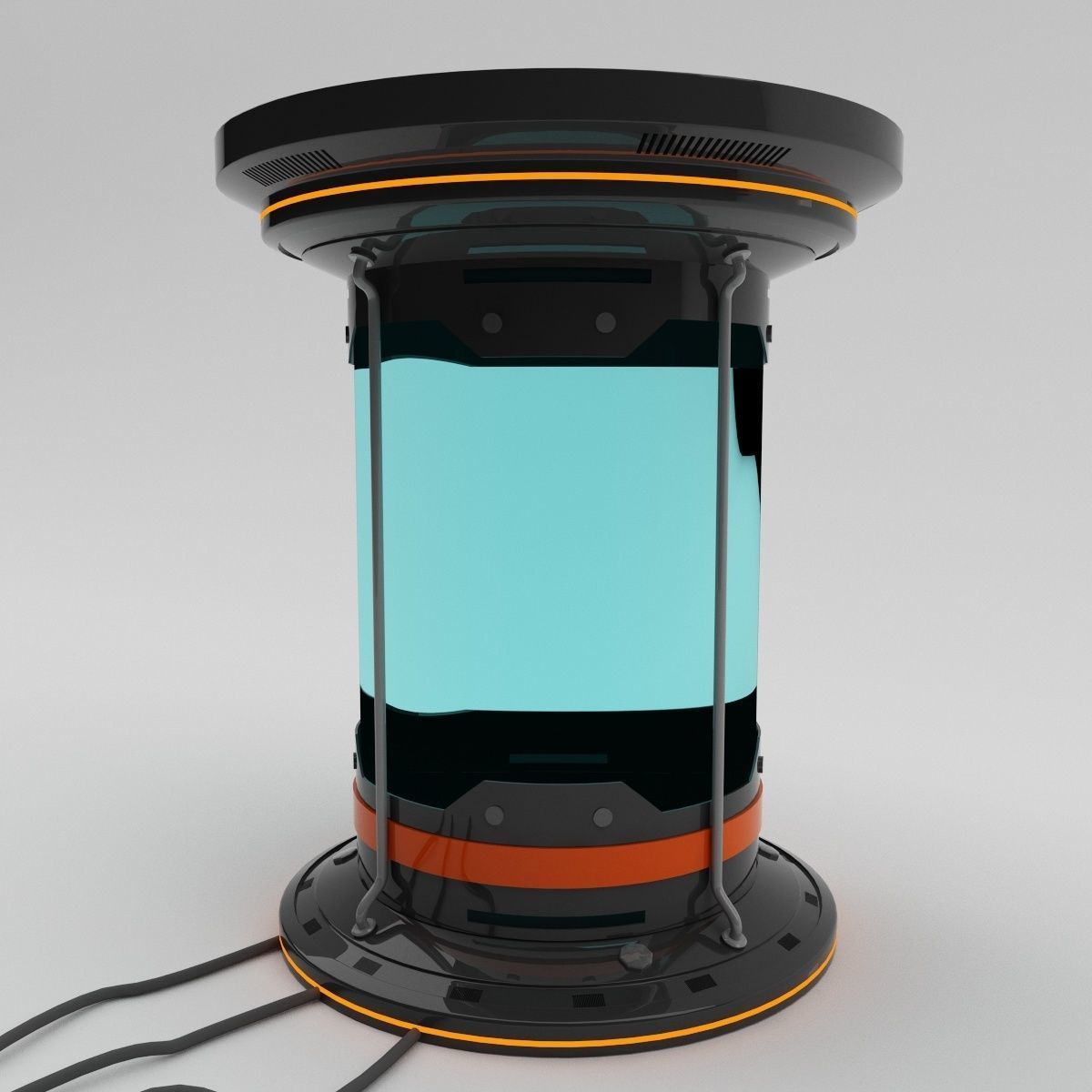 Science fiction experiment capsule free VR / AR / low-poly 3D model ...