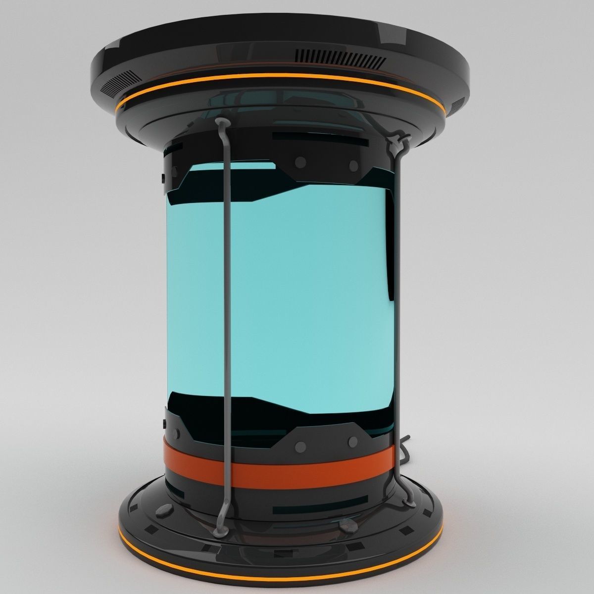 Science fiction experiment capsule free VR / AR / low-poly 3D model ...